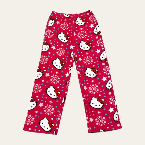Sanrio | Intimates & Sleepwear | Hot Pink Hello Kitty Fleece Pajama ...